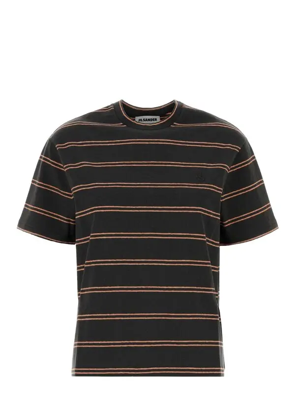 JIL SANDER Embroidered Cotton T-shirt - Multicolor