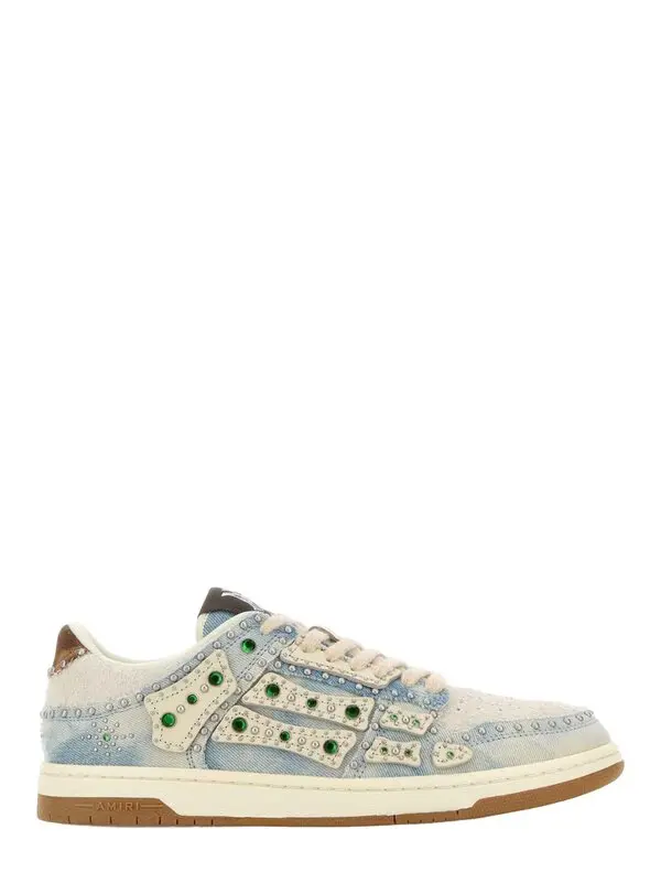 Amiri Studded Skeletal Low Top Sneakers - Multicolor
