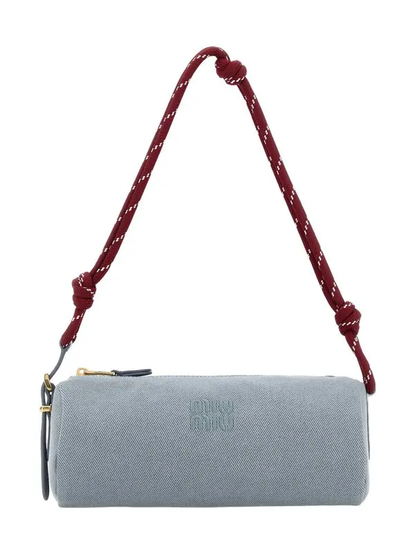 Miu Miu Light Gabardine Shoulder Bag - Blue