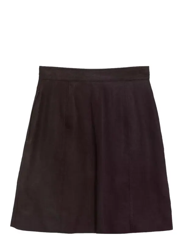 Paul Smith A-line Mini Skirt - Brown
