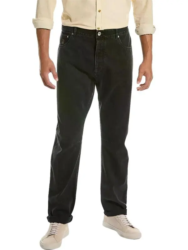 Brunello Cucinelli Straight-leg Jeans - Black