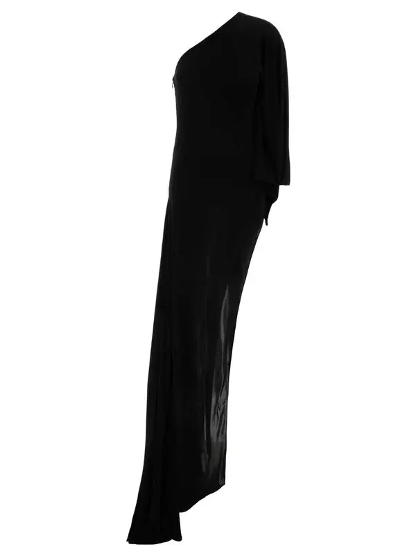 Gucci Jersey One-shoulder Dress - Black