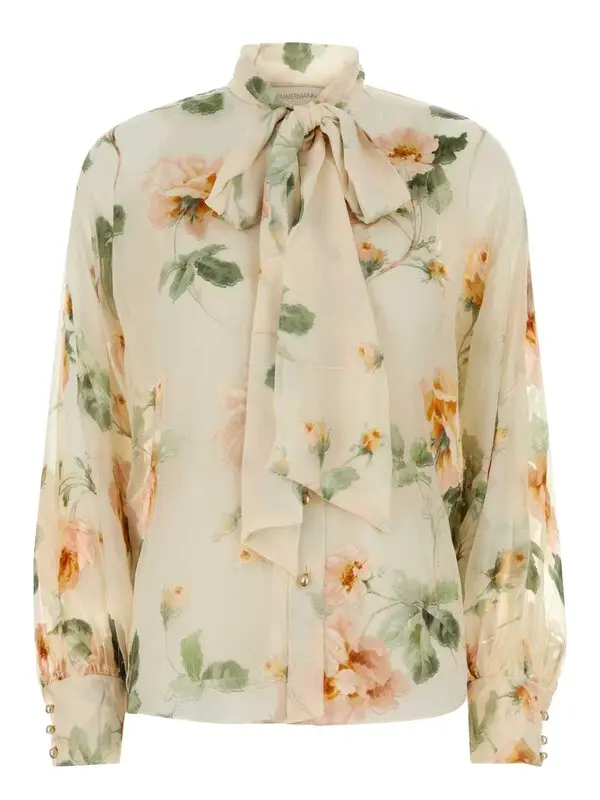 Zimmermann Embroidered Viscose Blend Carousel Shirt - Multicolor