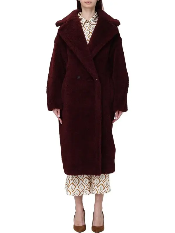Max Mara Fur Coat - Red