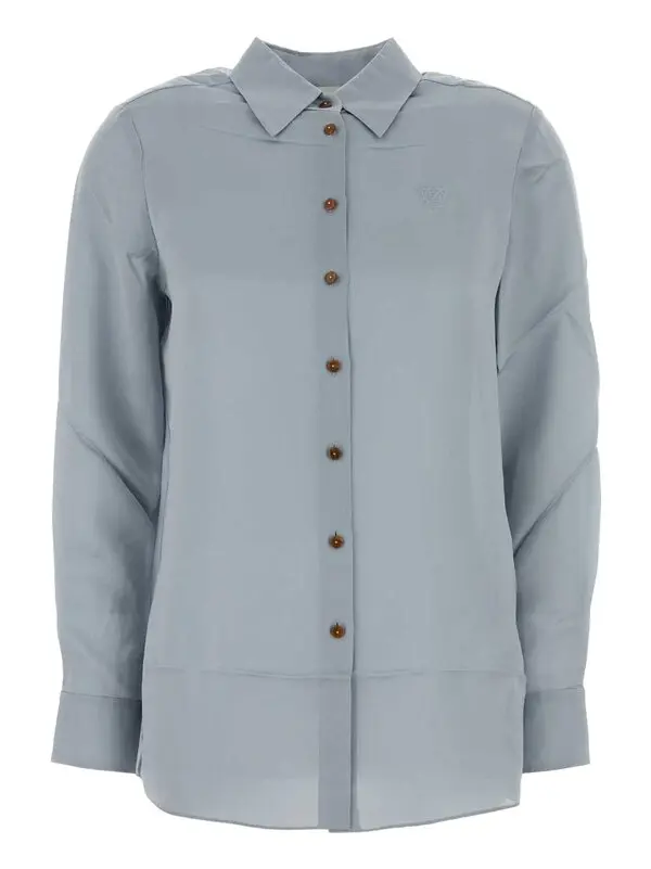 Zimmermann Light Crepe Luna Shirt - Blue