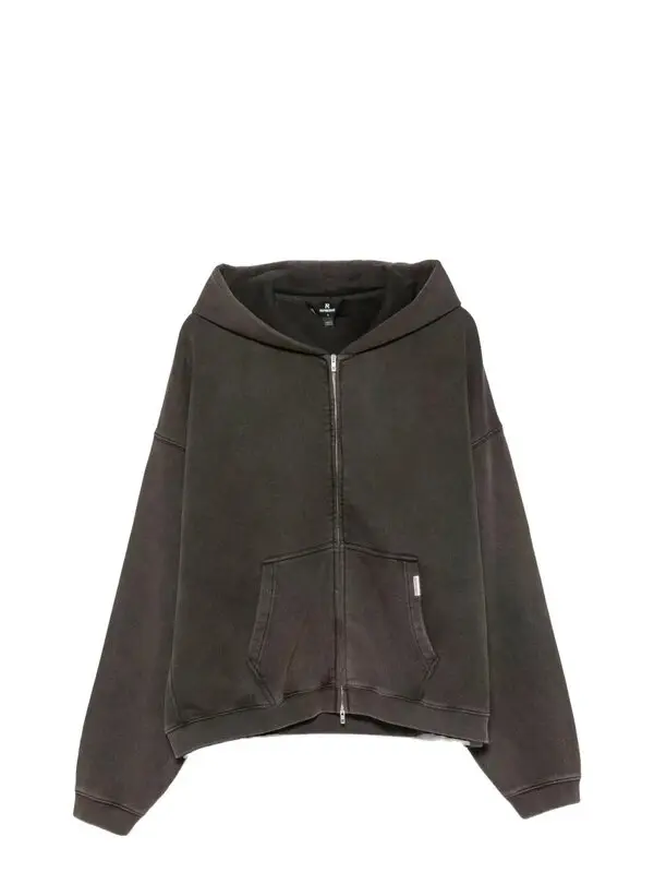 REPRESENT Initial Zip-up Cotton Hoodie - Brown