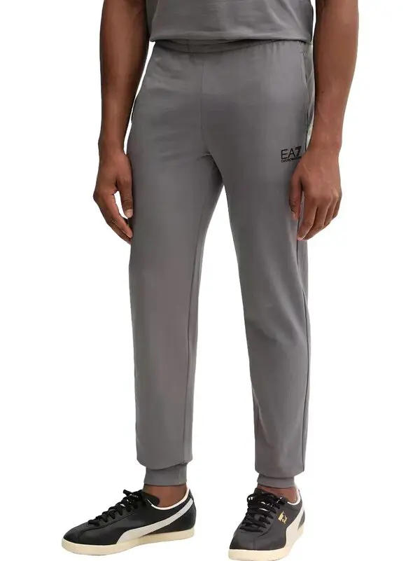 EA7 Logo-print Track Pants - Grey