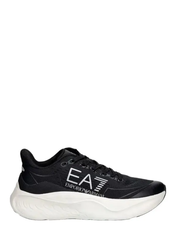 EA7 Logo-print Chunky Sole Sneakers - Black