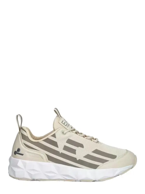 EA7 Logo-print Panelled Sneakers - Neutrals