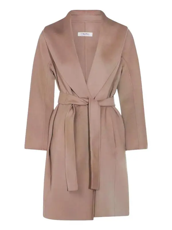 Max Mara Belted Shawl-collar Coat - Neutrals