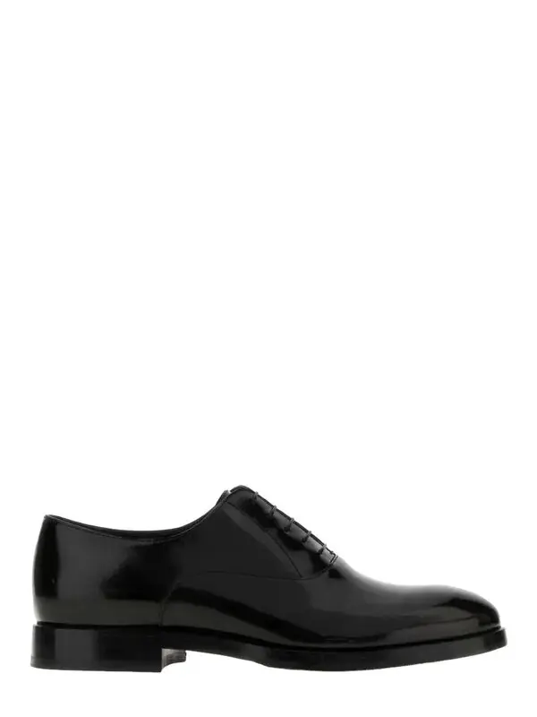 Brunello Cucinelli Leather Oxford Shoes - Black