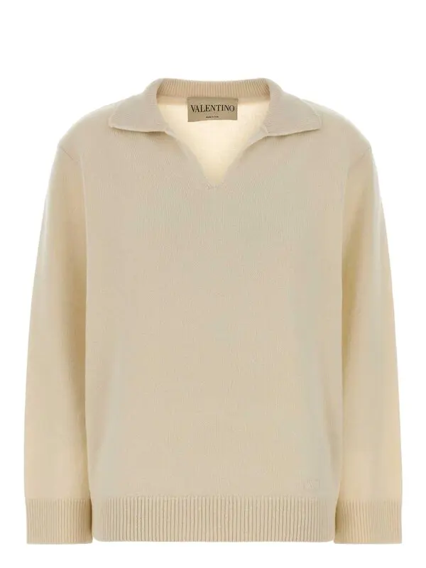 Valentino Garavani Cashmere Polo Shirt - White