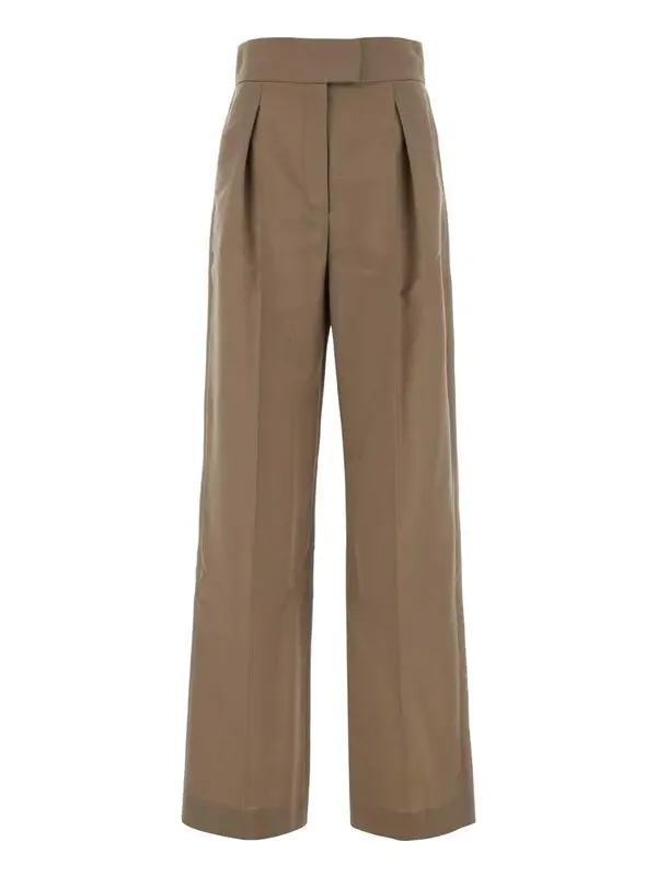 Valentino Garavani Cappuccino British Mohair Trousers - Brown