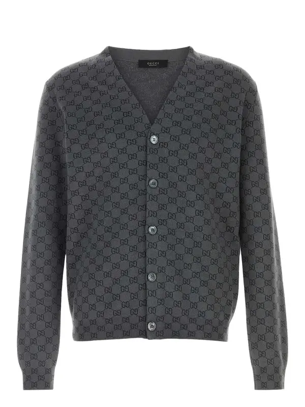 Gucci Embroidered Wool Blend Cardigan - Multicolor