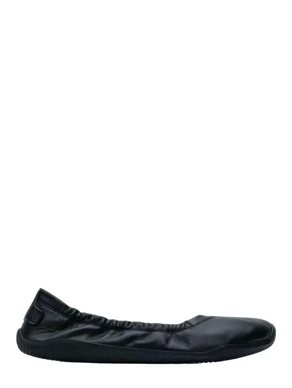 VIVOBAREFOOT Grained Leather Ballet Flats - Black
