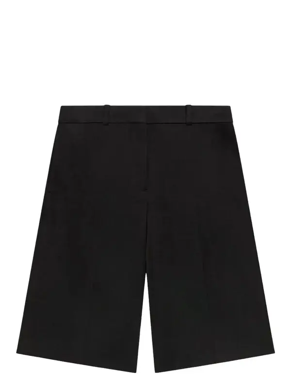 Another Tomorrow Relaxed-fit Bermuda Shorts - Black