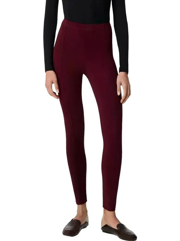 Another Tomorrow Seamed Leggings - Red