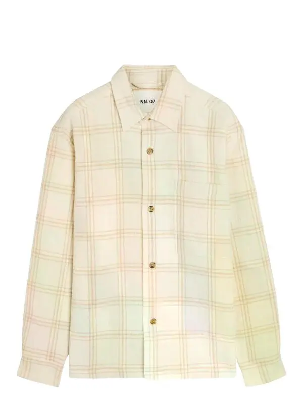 Nn07 Checked Shirt - Neutrals
