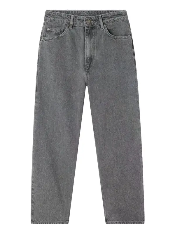 American Vintage Cropped Straight-leg Jeans - Grey