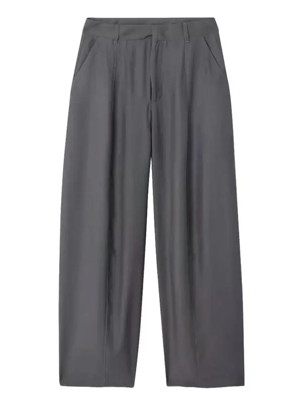American Vintage Lanow High-waisted Trousers - Grey