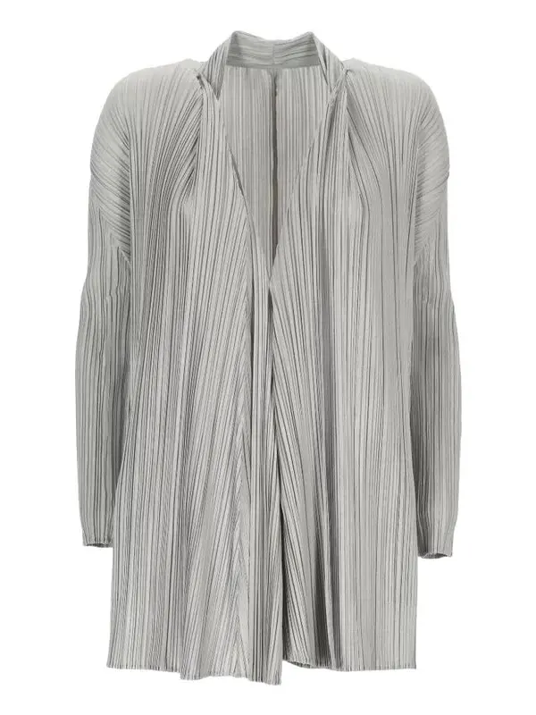 Issey Miyake Plissé Effect Sweatshirt - Grey