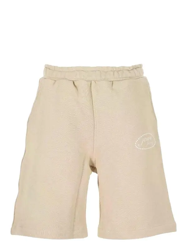 JAWS Name Scomodi Logo-print Elasticated Waist Shorts - Neutrals