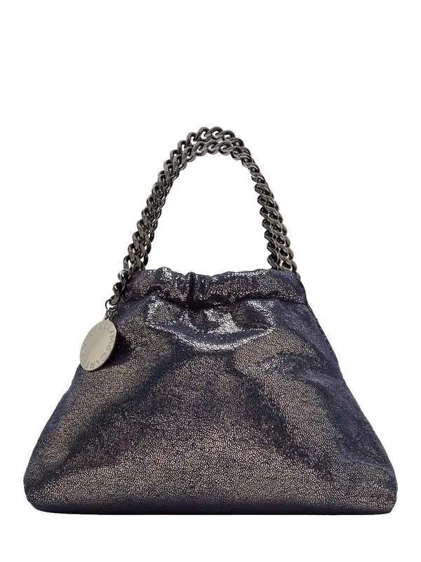 Stella McCartney Falabella Mini Drawstring Tote Bag - Navy