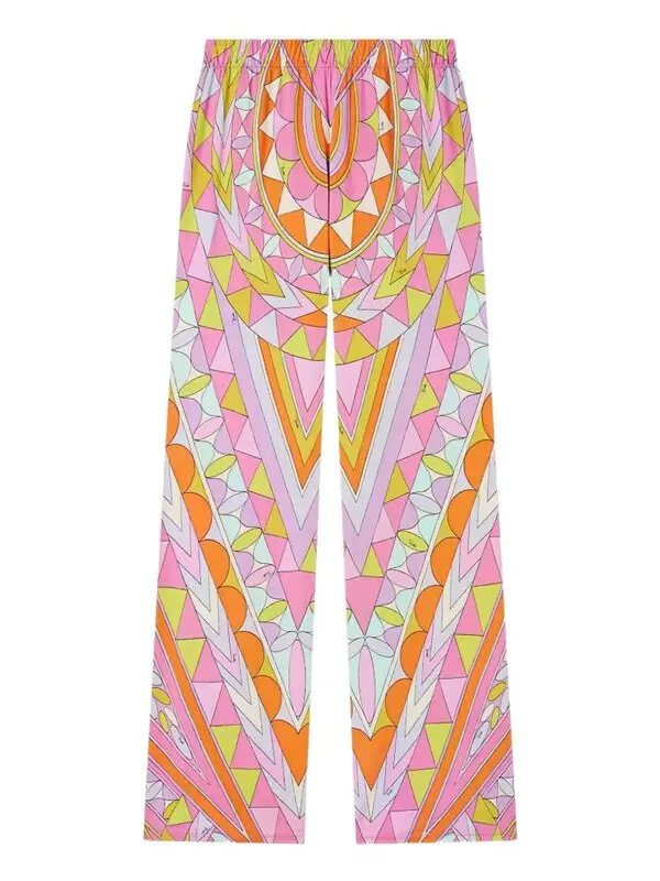 Emilio Pucci Geometric Print Trousers - Pink