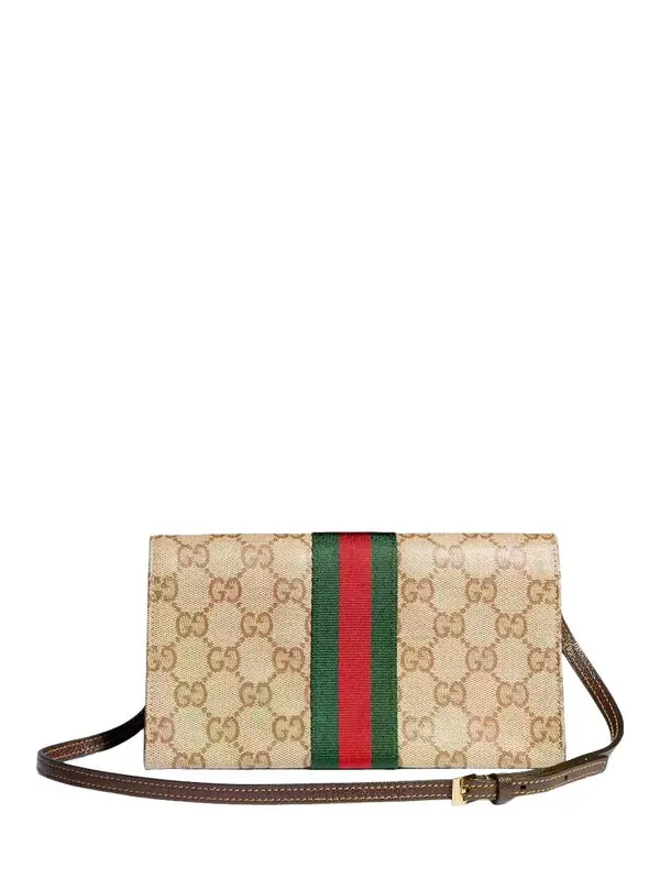 Gucci Gg Supreme Web-stripe Tote Bag - Neutrals