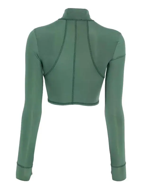 Patrizia Pepe Exposed Seam Zip-up Jacket - Green