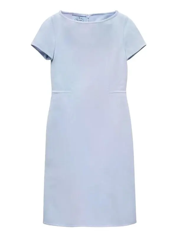 Prada Short-sleeve Midi Dress - Blue