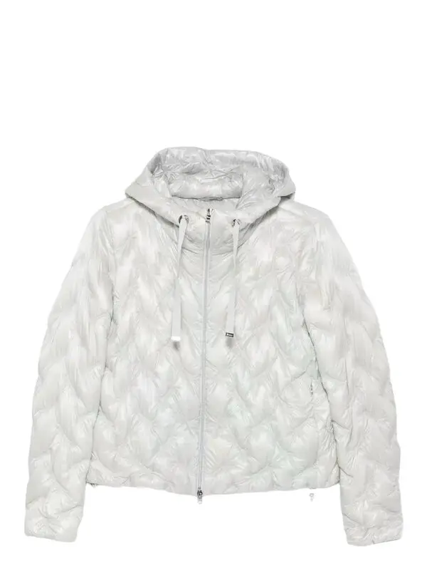 Herno Quilted Hooded Jacket - Grey