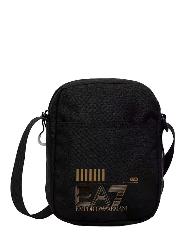 EA7 Logo Messenger Bag - Black