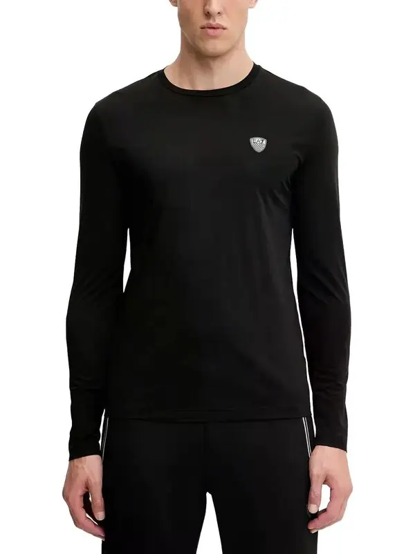EA7 Logo-patch Long-sleeve T-shirt - Black