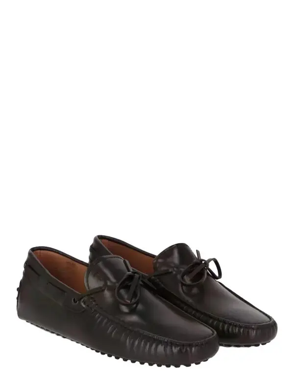 TOD'S Gommino Leather Loafers - Brown