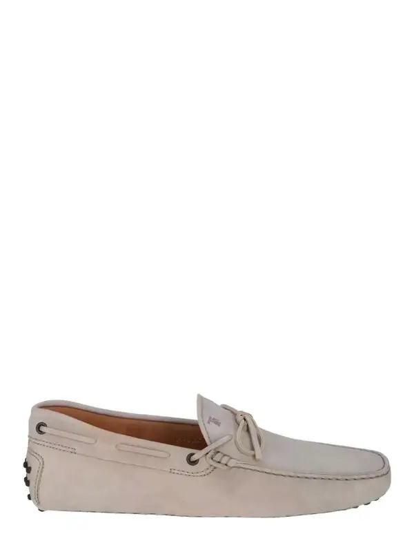 TOD'S Gommino Loafers With Bow Detail - Grey