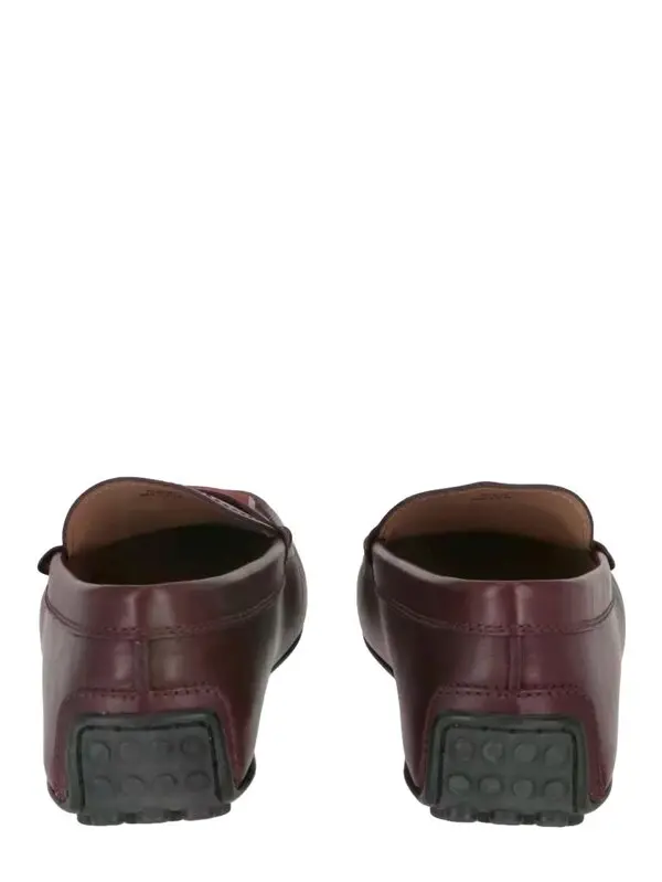 TOD'S T Timeless Leather Loafers - Red