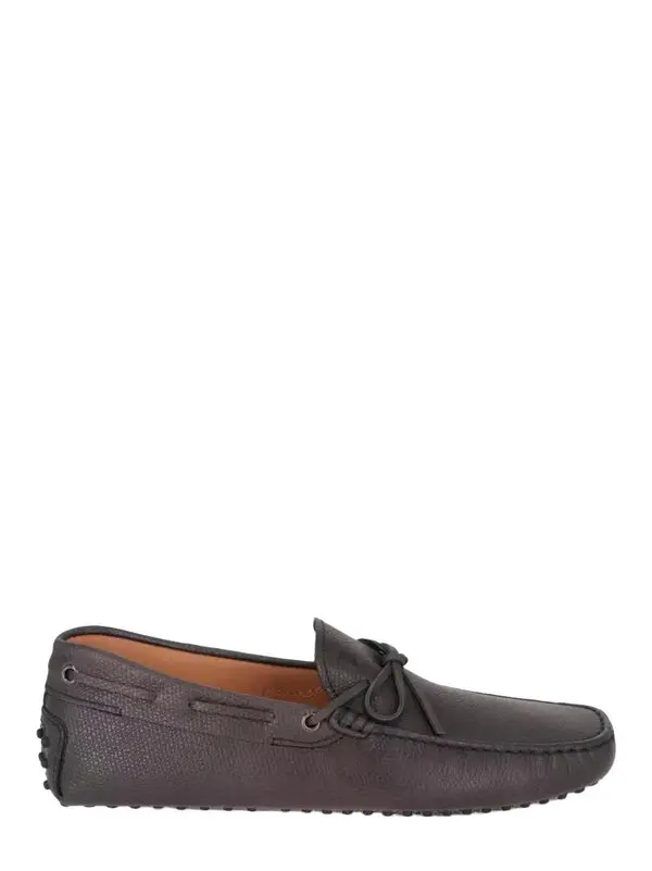 TOD'S Gommino Leather Loafers - Black