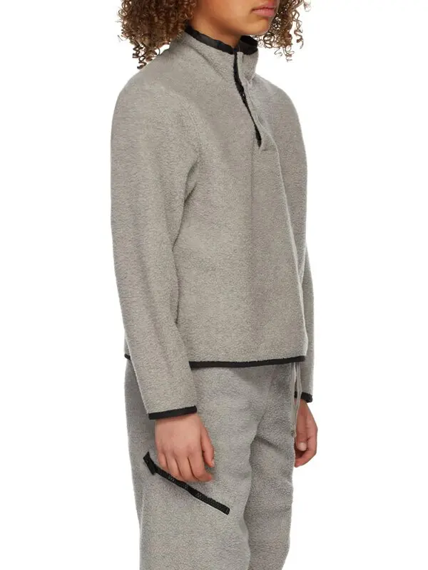 Fear Of God Half-zip Fleece Sweater - Gray