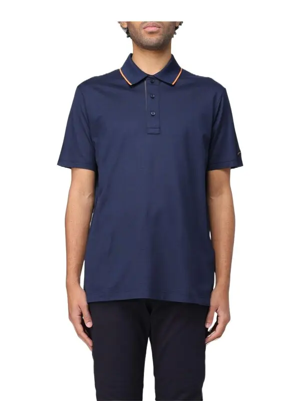 Paul & Shark Short Sleeve Polo Top - Blue