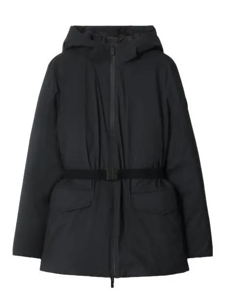 Burberry Short Hooded Nylon Coat - Black