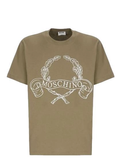 Moschino Printed Crewneck T-shirt - Brown
