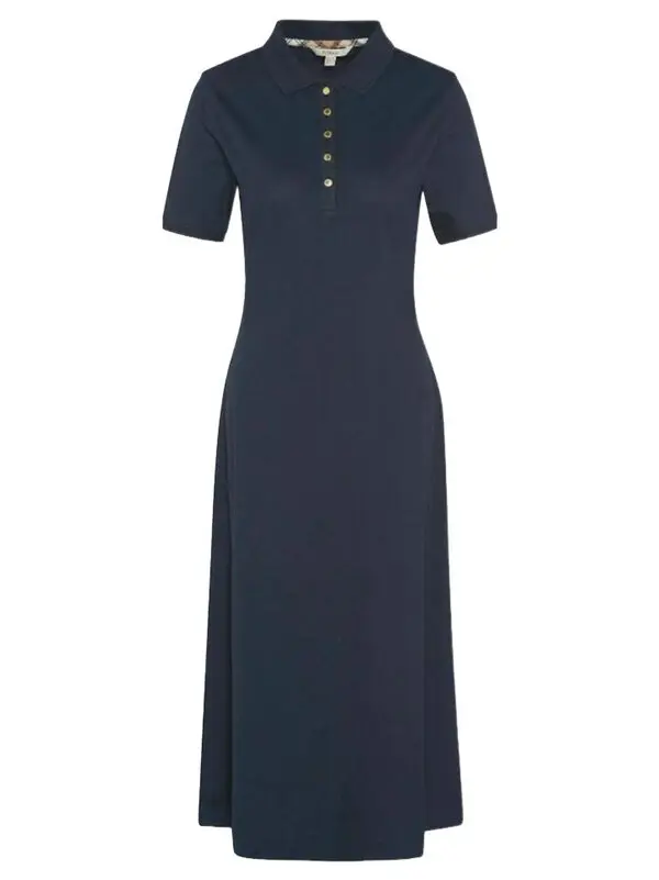 Barbour Celeste Polo Midi Dress - Navy Blue