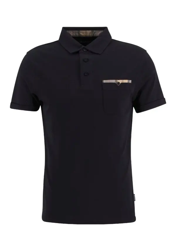 Barbour Corpatch Tailored Short-sleeved Polo Shirt - Black