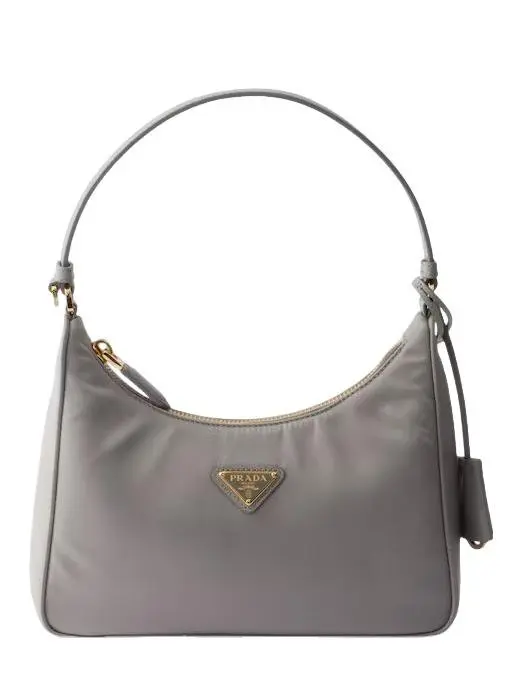 Prada Re-edition 2005 Re-nylon And Saffiano Mini Bag - Cloudy Gray