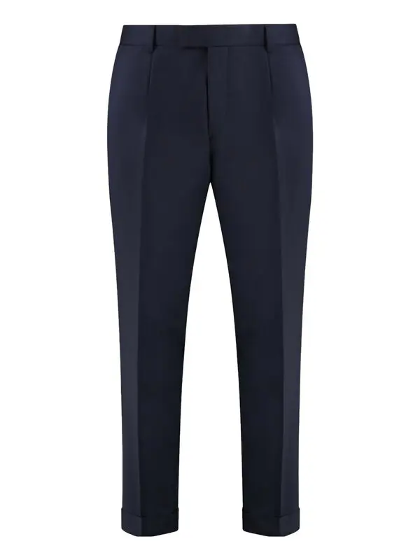 Hugo Boss Wool Blend Trousers - Blue