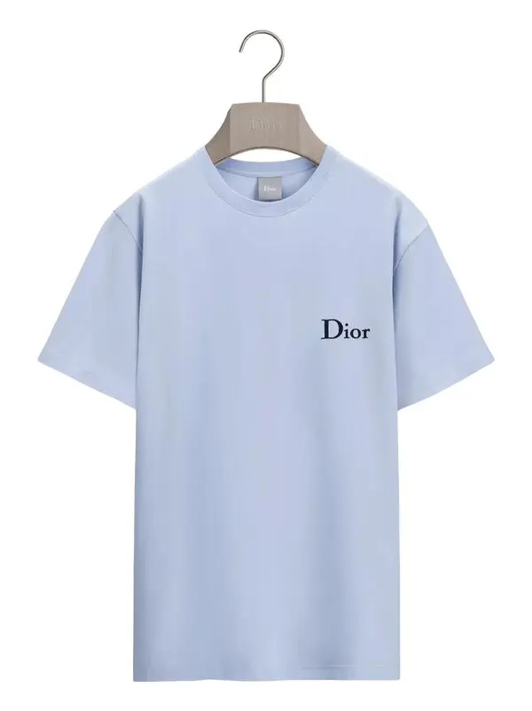 Dior T-shirt With Embroidery, Relaxed Fit - Blue