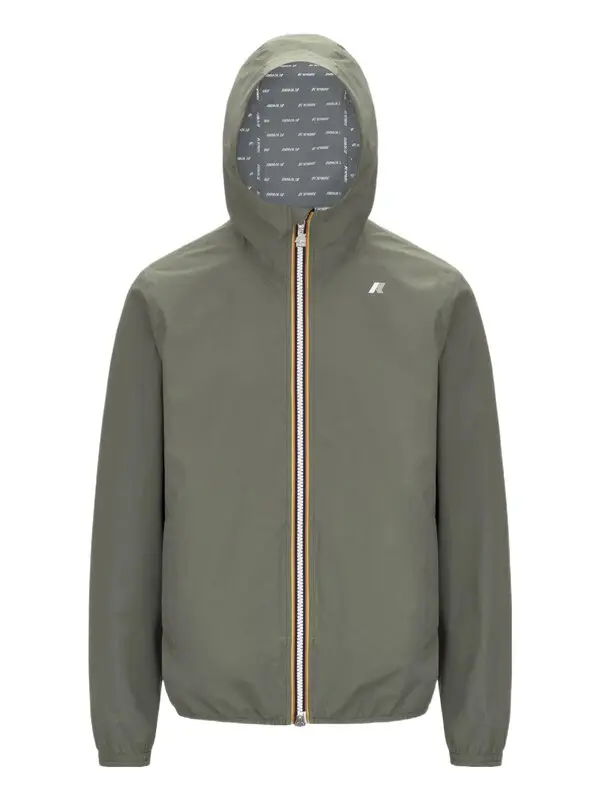 K-WAY Zip-up Hooded Jacket - Gray