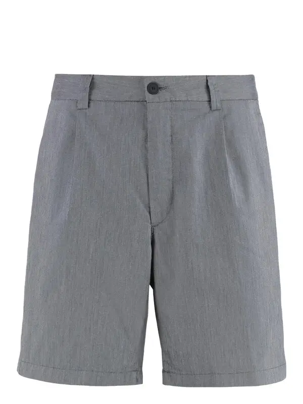 Hugo Boss Knee-length Pleated Shorts - Grey