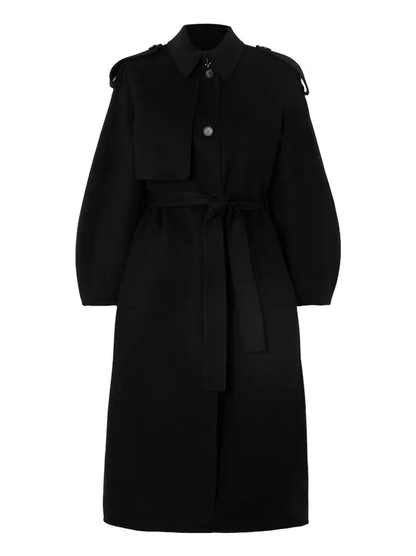 Mackage Lapel Long-sleeved Coat - Black